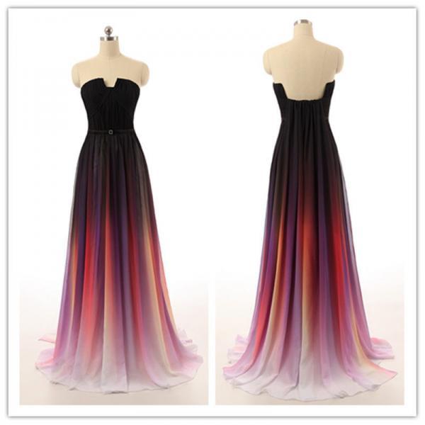 Ombre Prom Dresses, Chiffon Prom Dresses, Long Prom Dresses, Unique ...