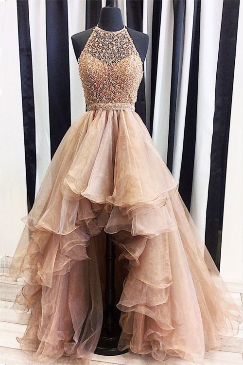 Haltered Prom Dresses A Lines Prom Dresses Asymmetry Prom Dresses on Luulla