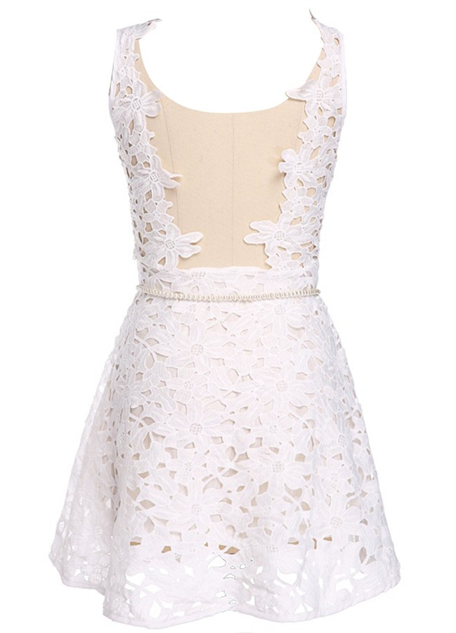 Lace Homecoming Dresses,short Sleeveless Homecoming Dresses,simple A ...